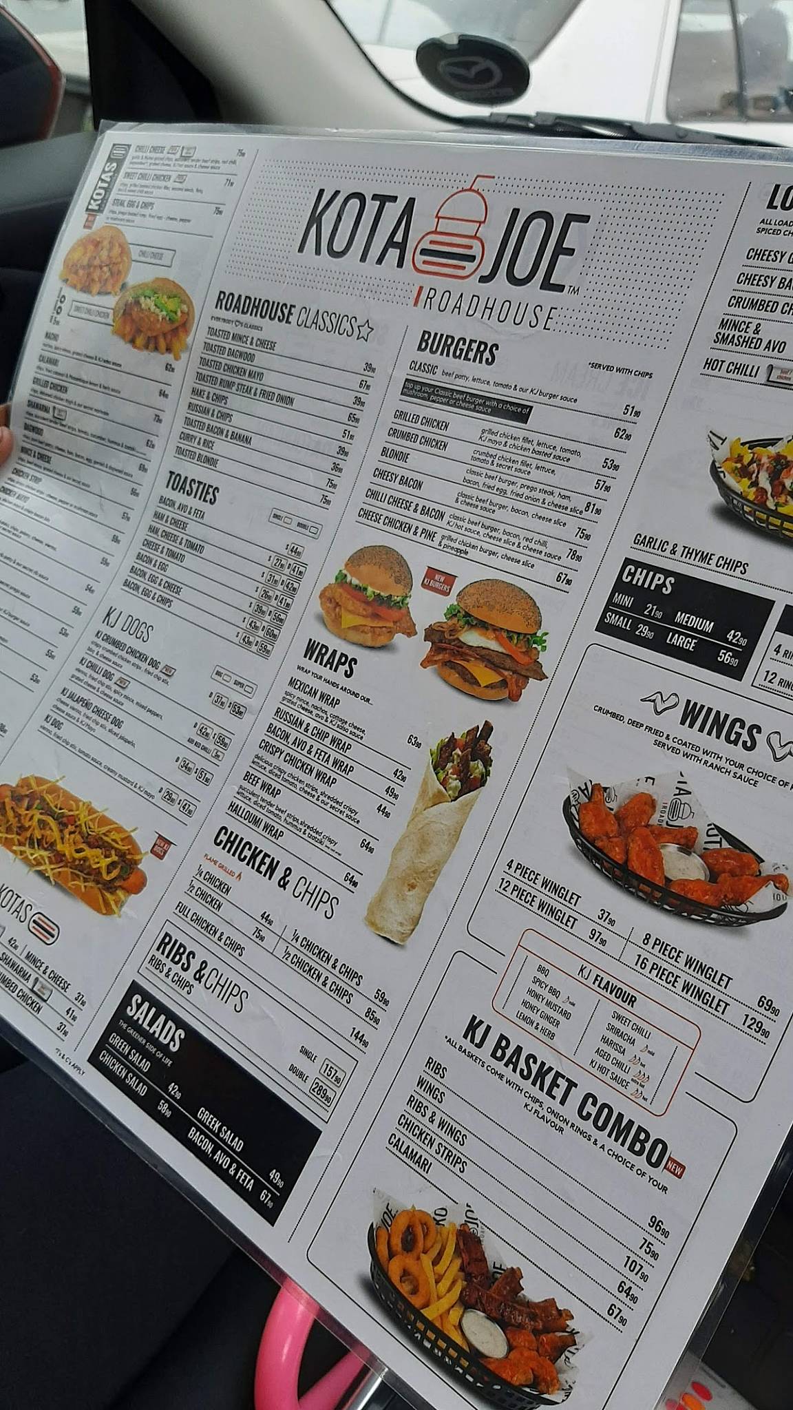 Menu at Kota Joe Roadhouse - Edenvale restaurant, Edenvale, 13 Van ...