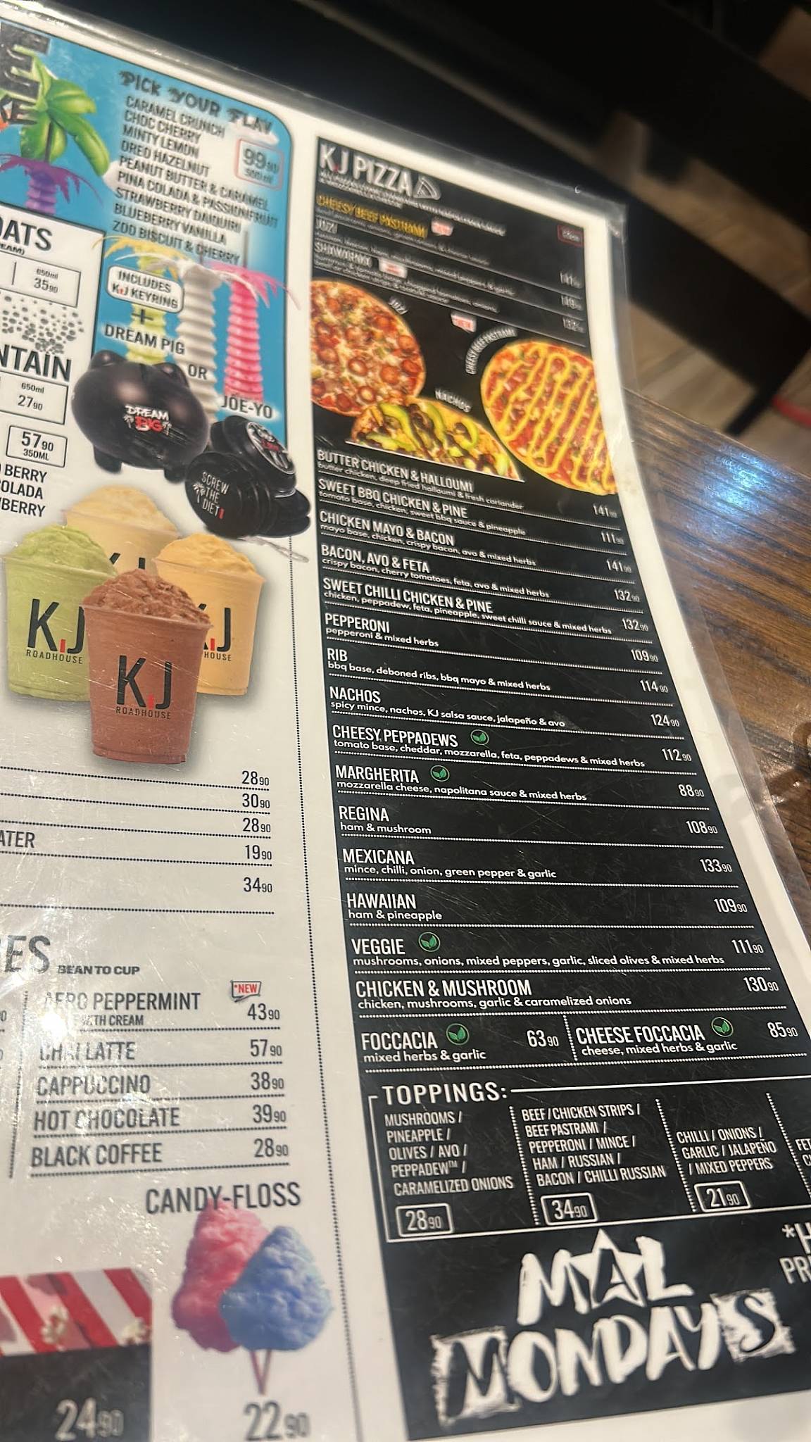 Menu at Kota Joe Roadhouse - Edenvale restaurant, Edenvale, 13 Van ...