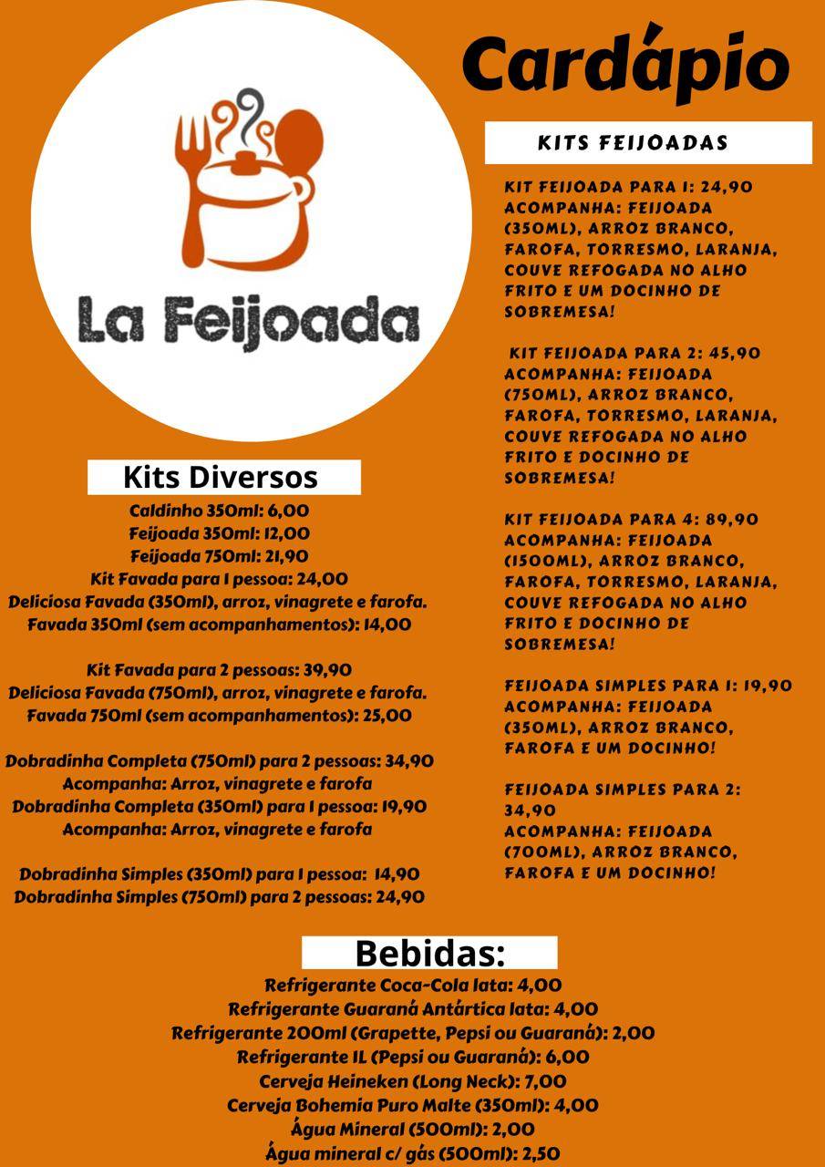 Menu em La Feijoada restaurante, Parnamirim