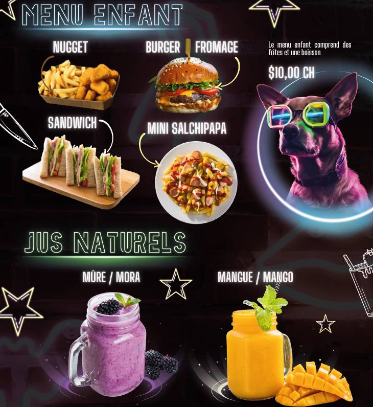 Menu au La Hacienda Resto-Bar, Boucherville
