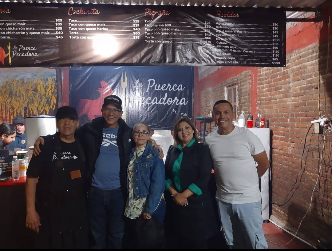 Carta del restaurante La Puerca Pecadora, Ciudad del México