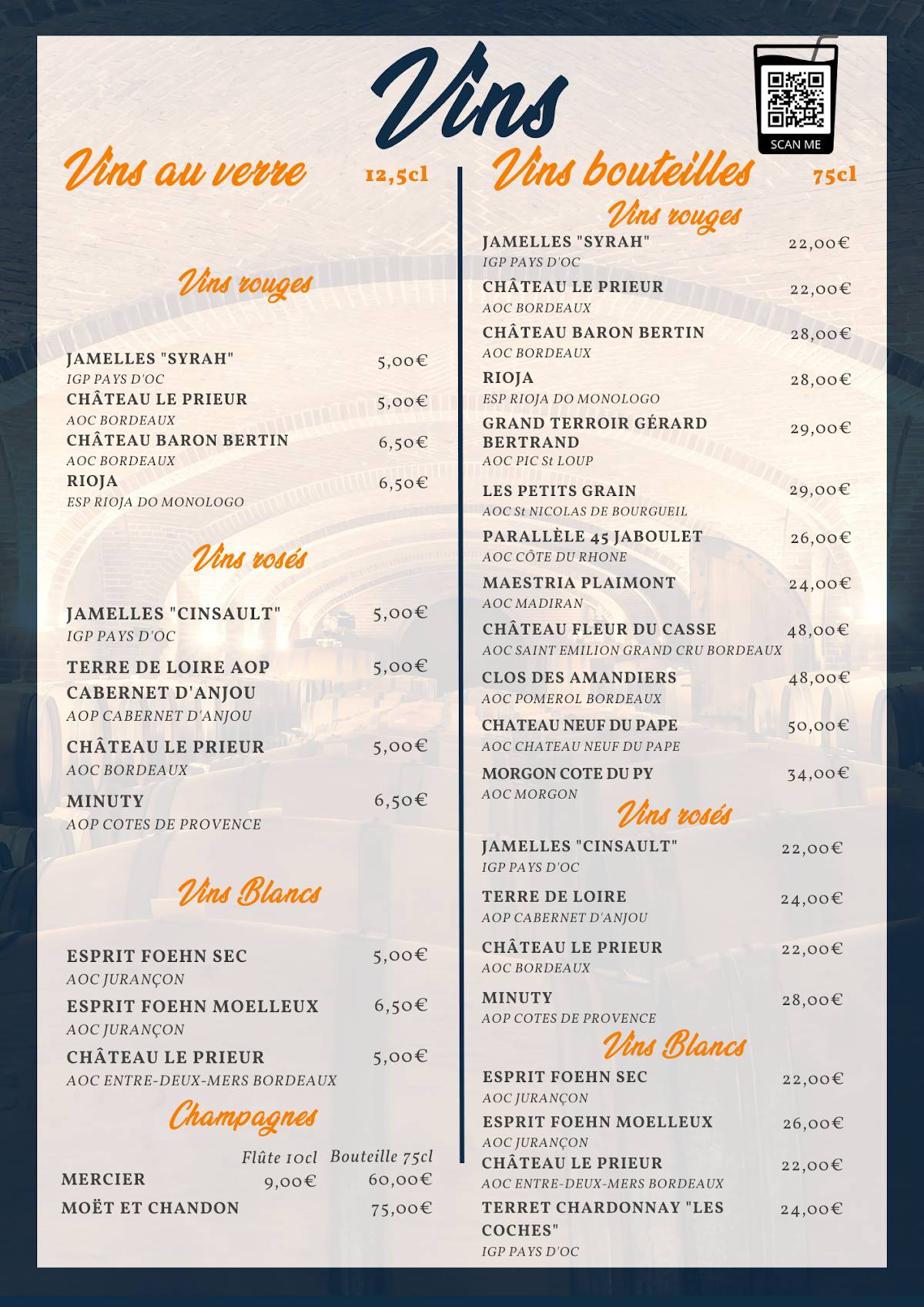 Menu au La Scène Pau restaurant, Bizanos