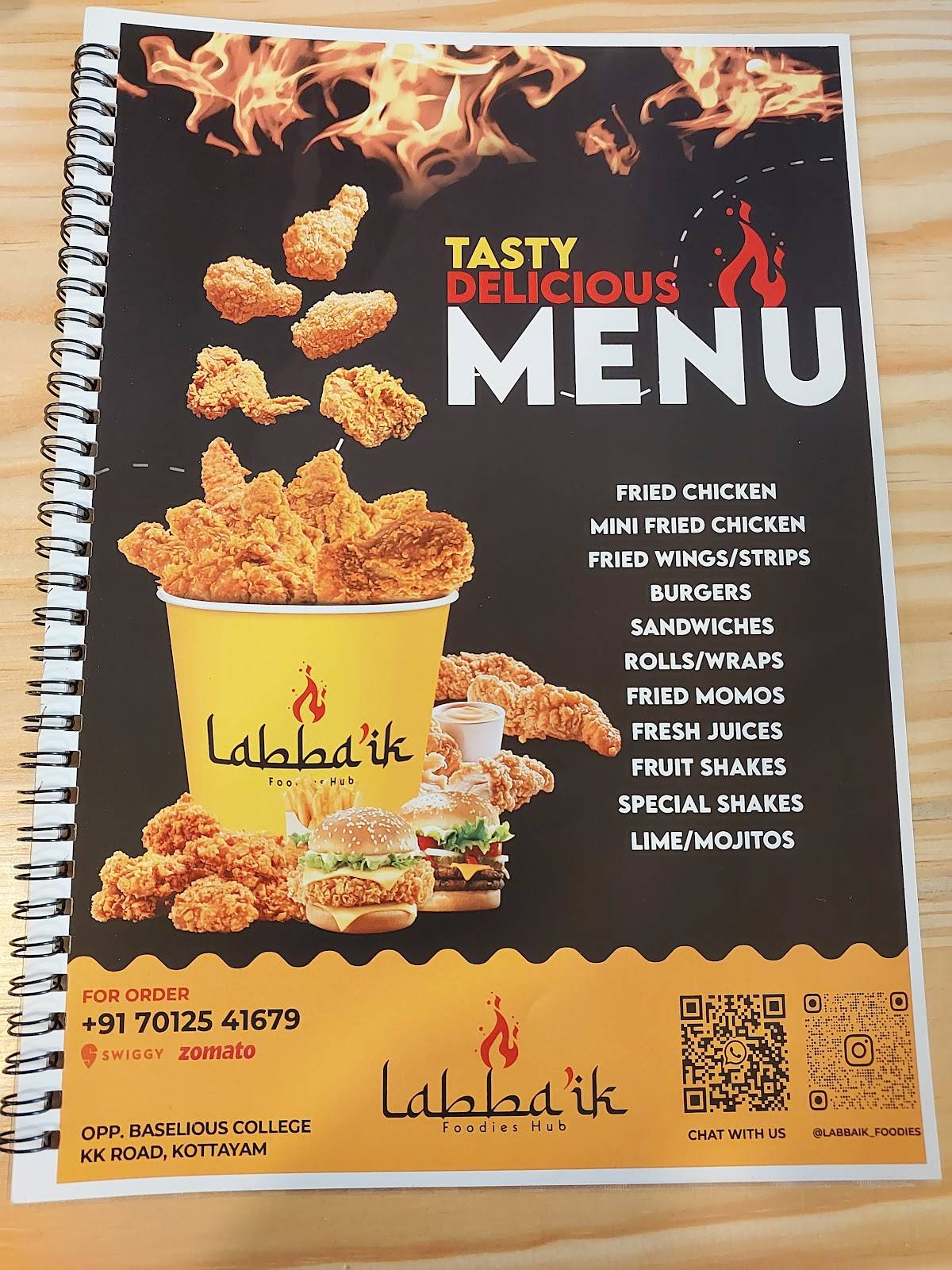 Menu at Labba'ik Fried Chicken, Kottayam