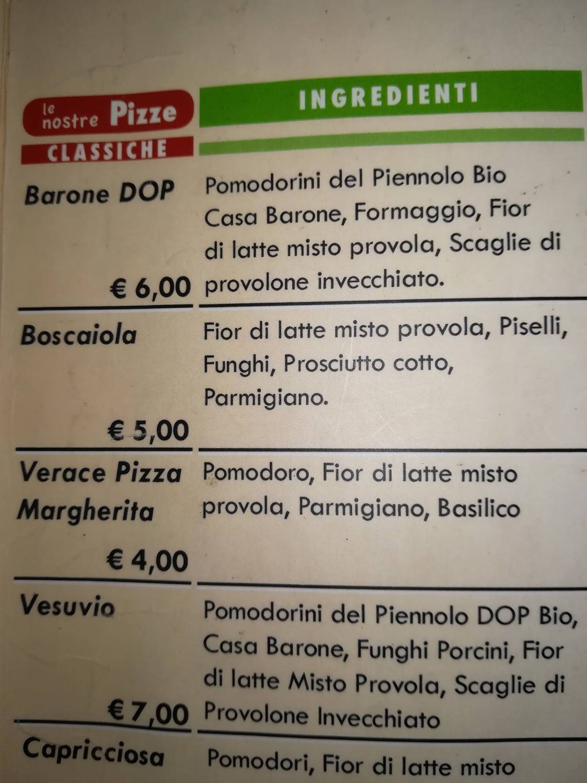 Menu da Lady Pizza pizzeria, Marano di Napoli, Via Adda 66/64