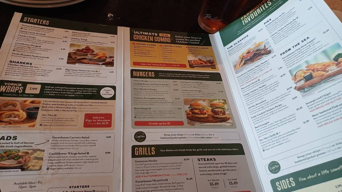 Menu at Larch Wood Farm - Dining & Carvery pub & bar, Kidderminster