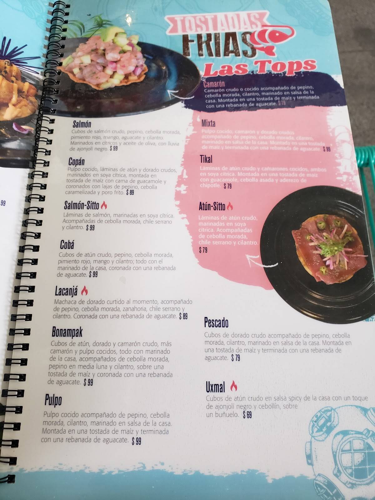 Menu at Las Hijas De La Tostada restaurant, Monterrey, Av. Paseo de ...