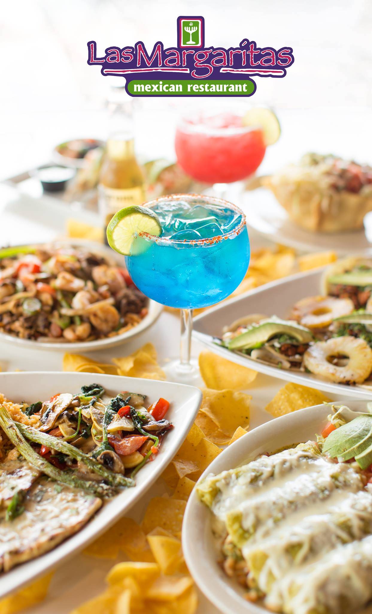 Menu at Las Margaritas restaurant, Poplar Bluff