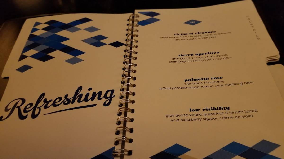 Menu at Skyfall Panoramic Bar & Lounge, Las Vegas