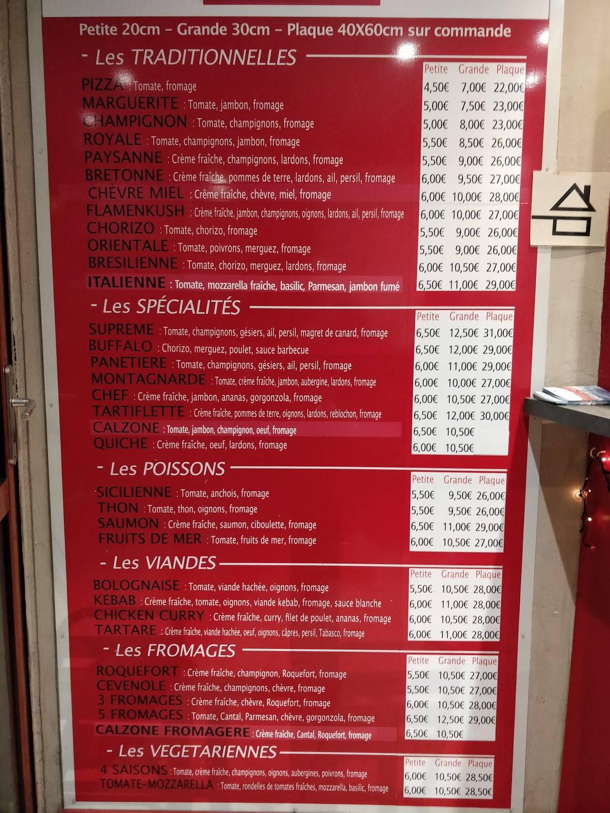 Carta del restaurante Le Fournil Revelois-Revel, Revel