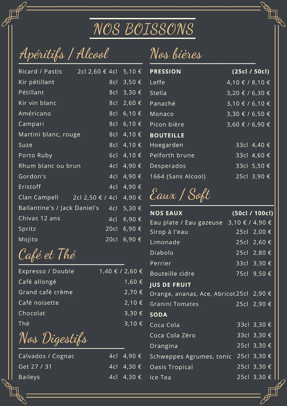 Menu at Le Neptune - Bar Restaurant routier, Yerville