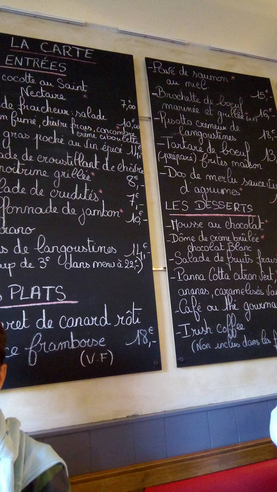 Menu au Le Pinky restaurant, Fontenay-le-Comte