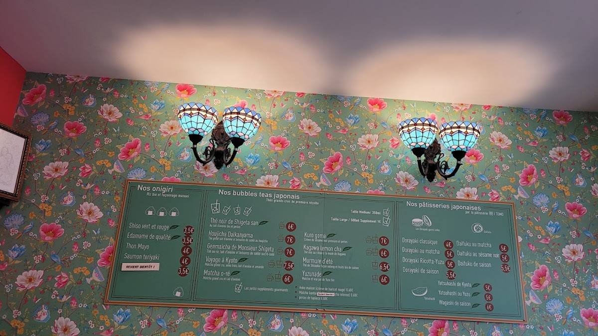 Menu au Le Renard Café by Tomo, Paris