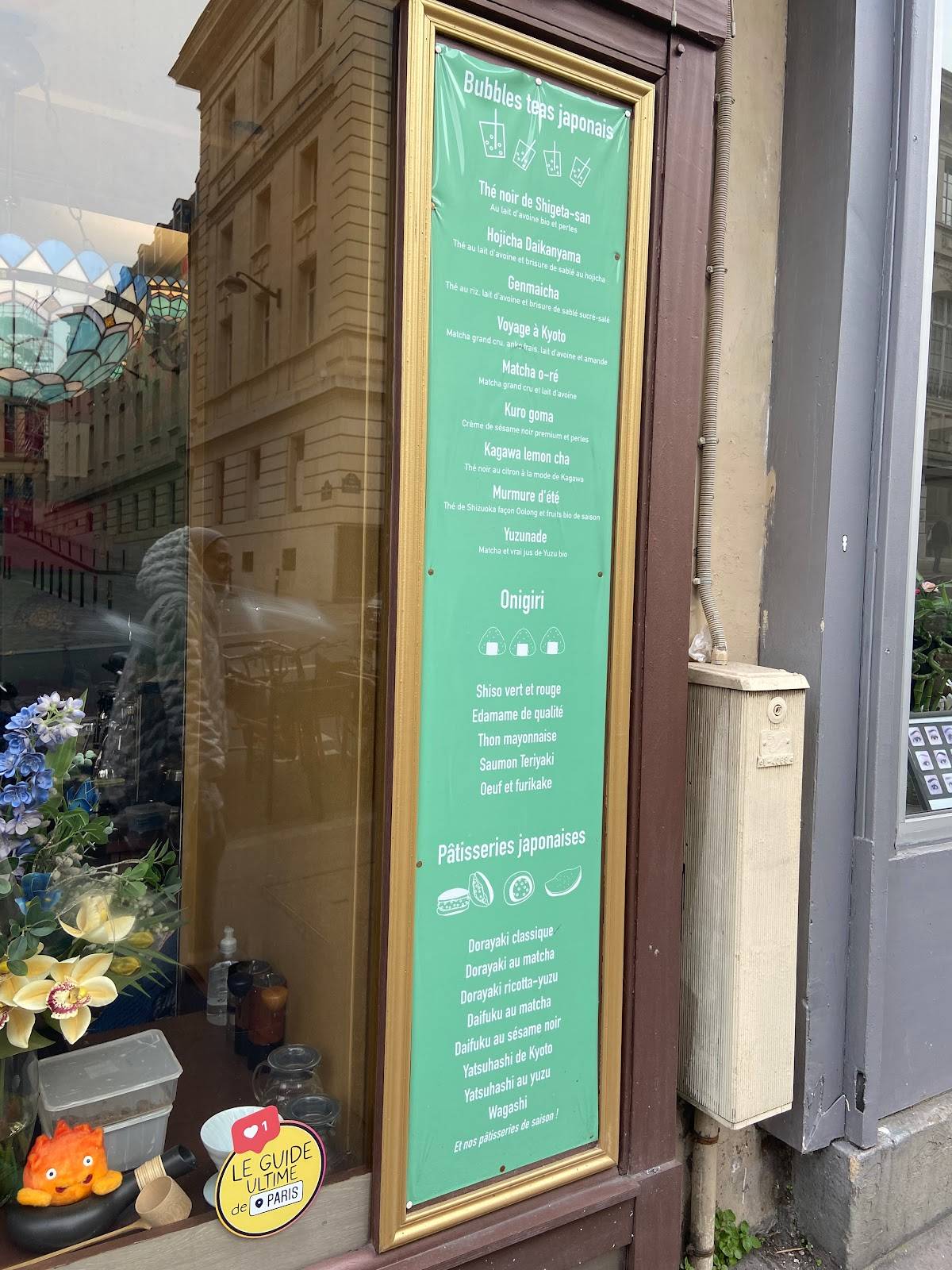Menu au Le Renard Café by Tomo, Paris