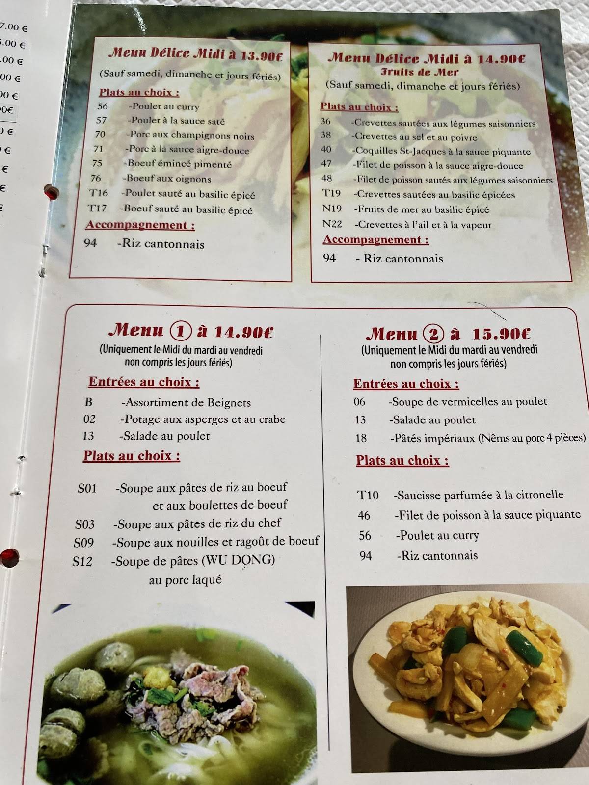 Menu au Le Royal Torcy restaurant, Torcy