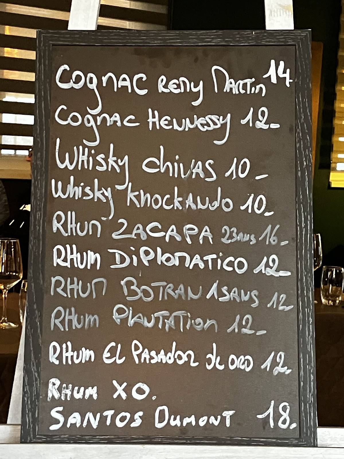 Menu au Restaurant Le Sinatra, Pfastatt