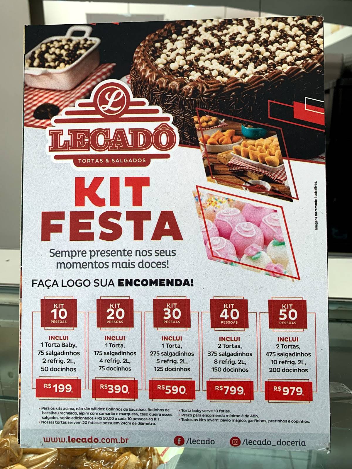 Menu em Lecadô restaurante, Rio de Janeiro
