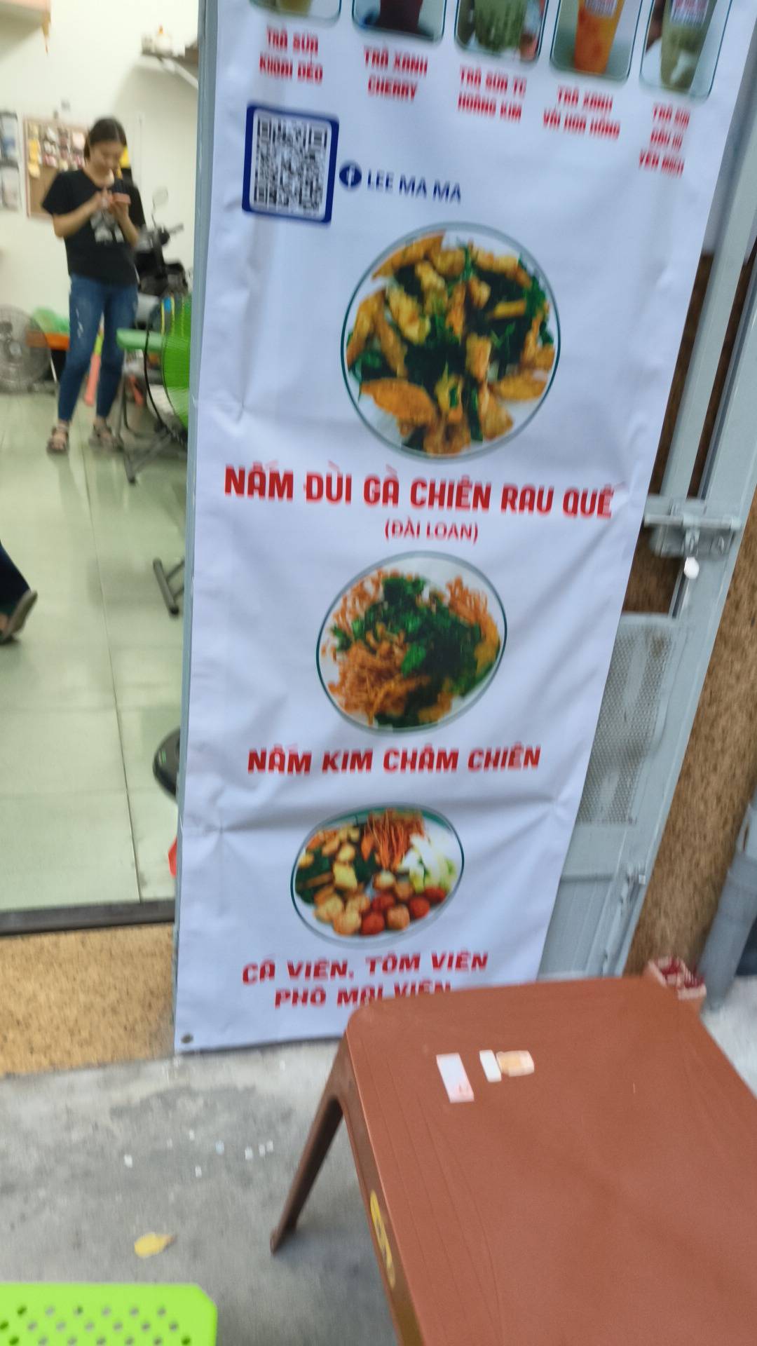 Menu at Lee Ma Ma restaurant, Ho Chi Minh City