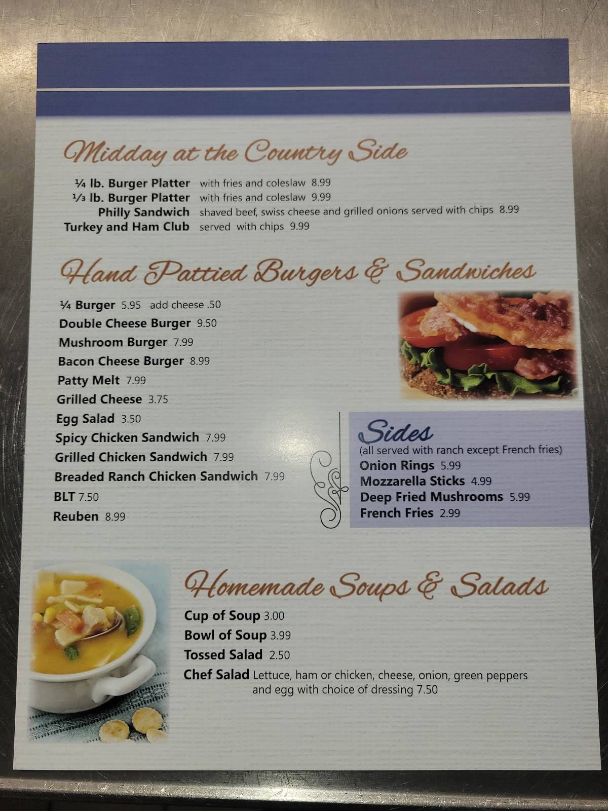 Menu at Lenz's Country Side Restaurant, Kaleva