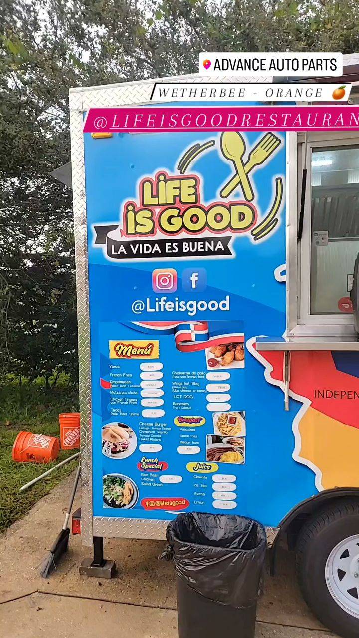 Menu at Life is Good Restaurant, Orlando