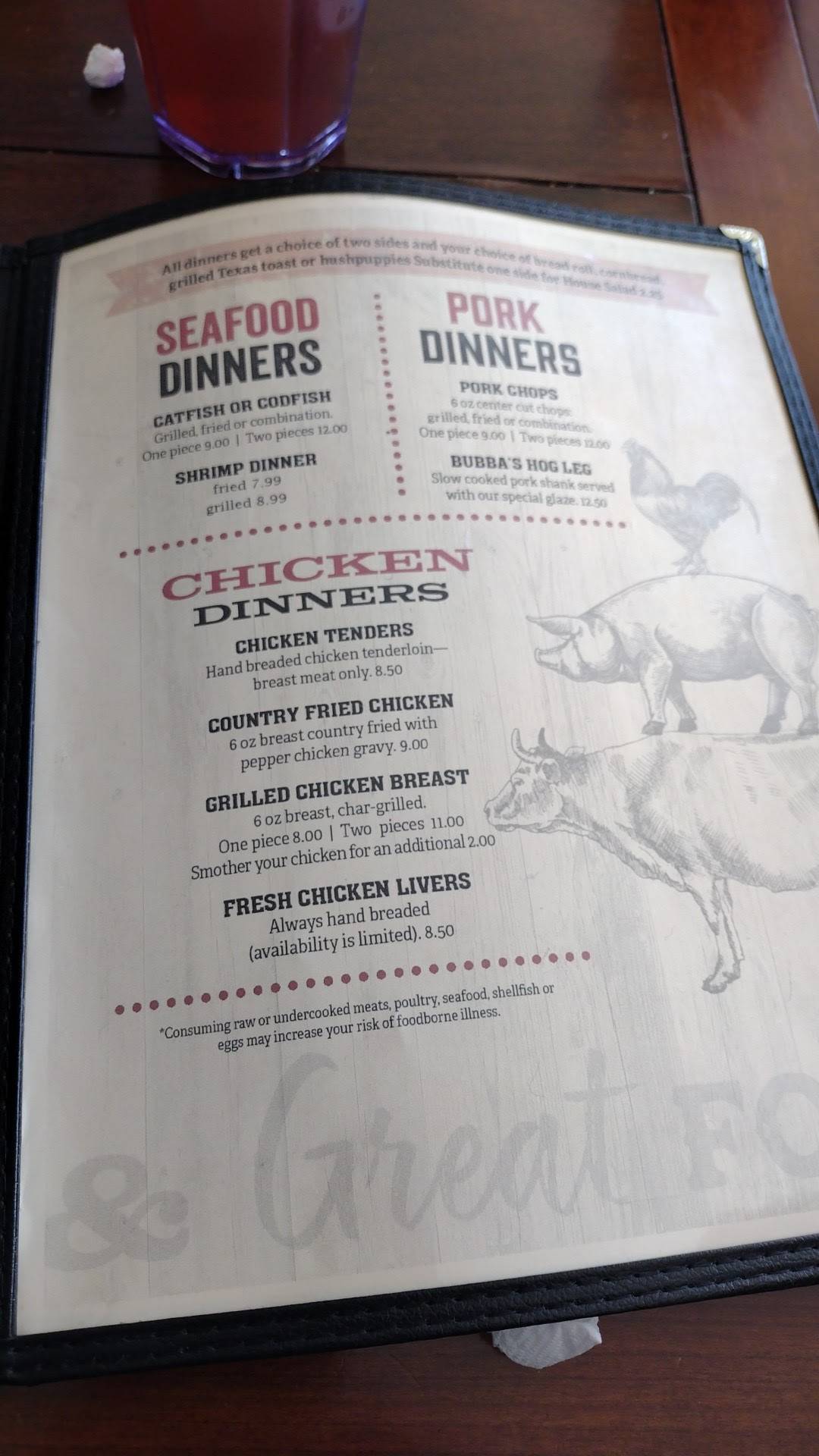 Menu at Lisa's Country Kitchen restaurant, Jefferson City