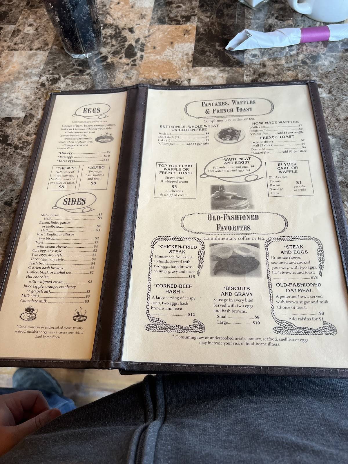 Menu at Log Cabin Cafe, Choteau