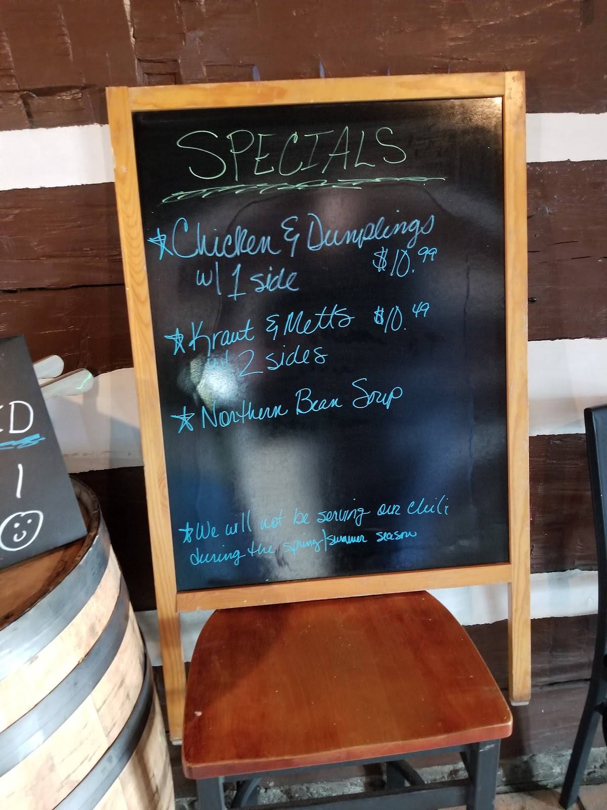 Menu at Log Cabin Inn steakhouse, Covington, 322 Madison Pike