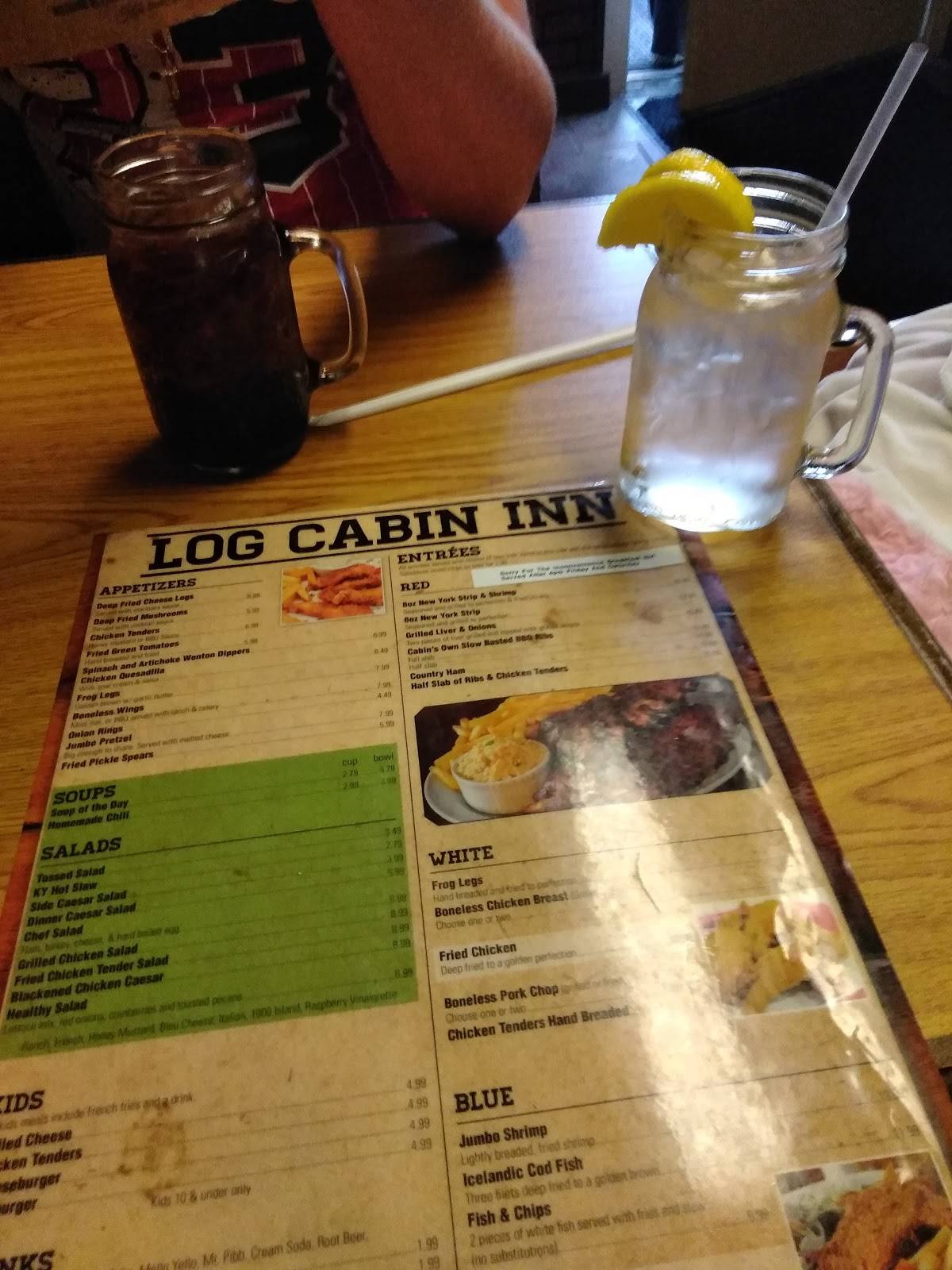 Menu at Log Cabin Inn steakhouse, Covington, 322 Madison Pike