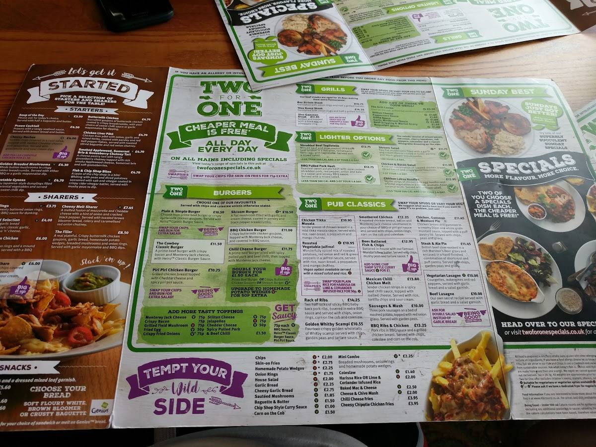 Menu at Longshore pub & bar, Shoreham-by-Sea, Brighton Rd