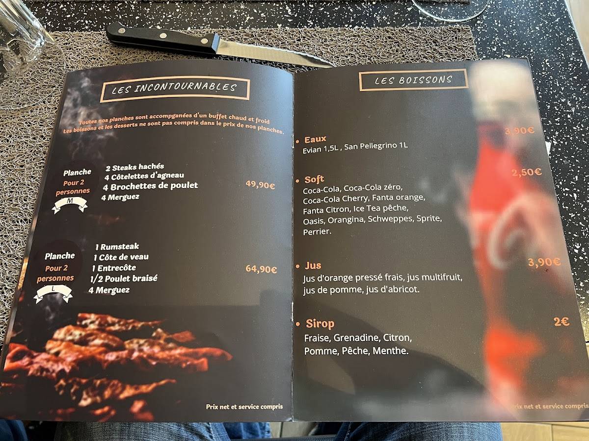 Menu au Lover’s Grill restaurant, Bonneuil-sur-Marne