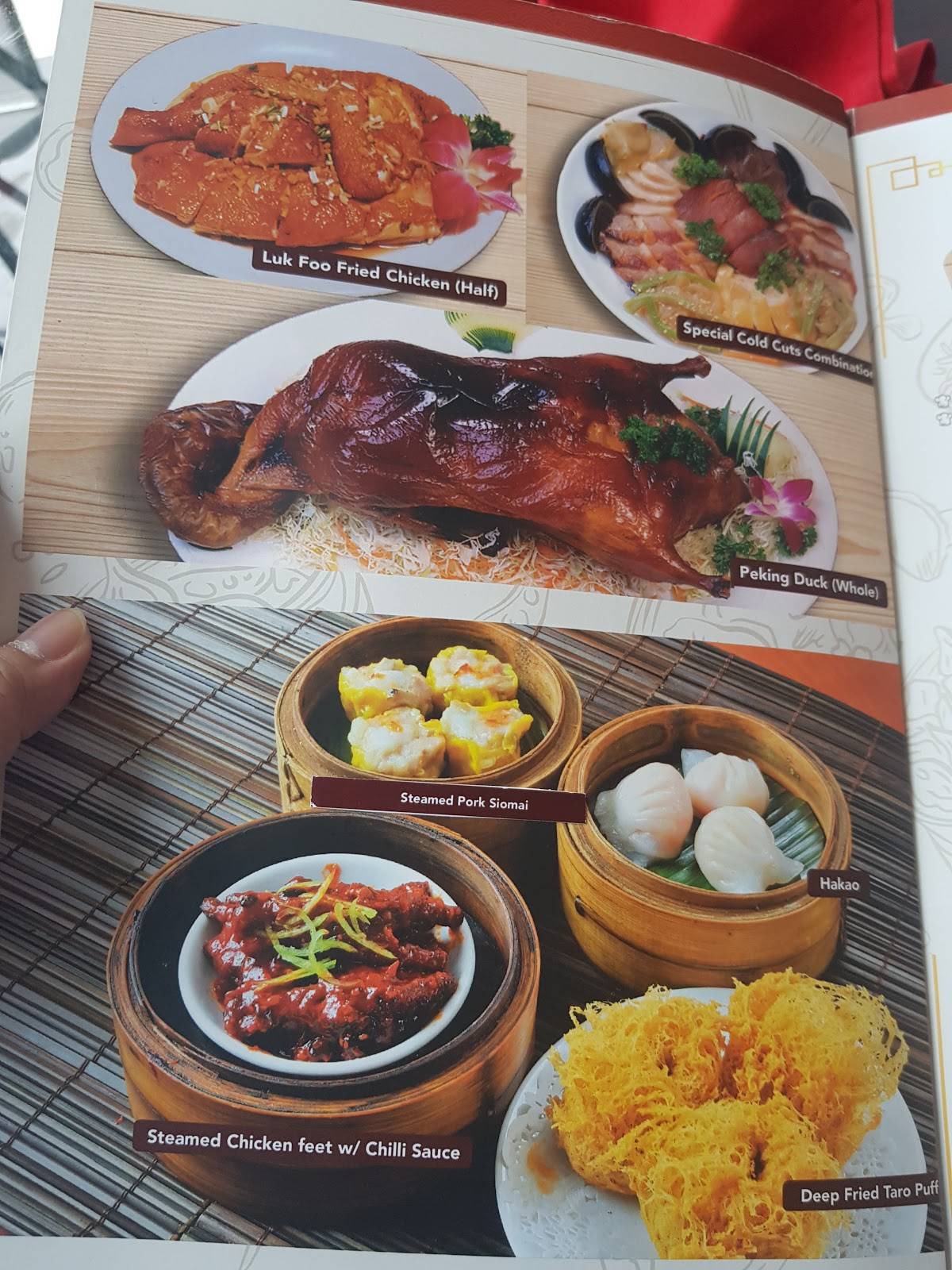 Menu at Luk Foo Palace at Acacia Hotel Davao restaurant, Davao City