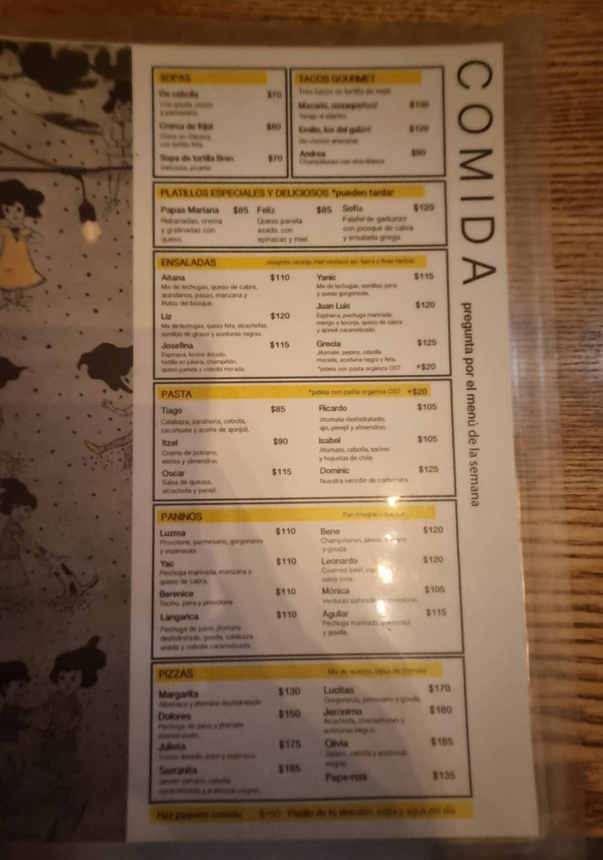 Carta de Maco café, Santiago de Querétaro