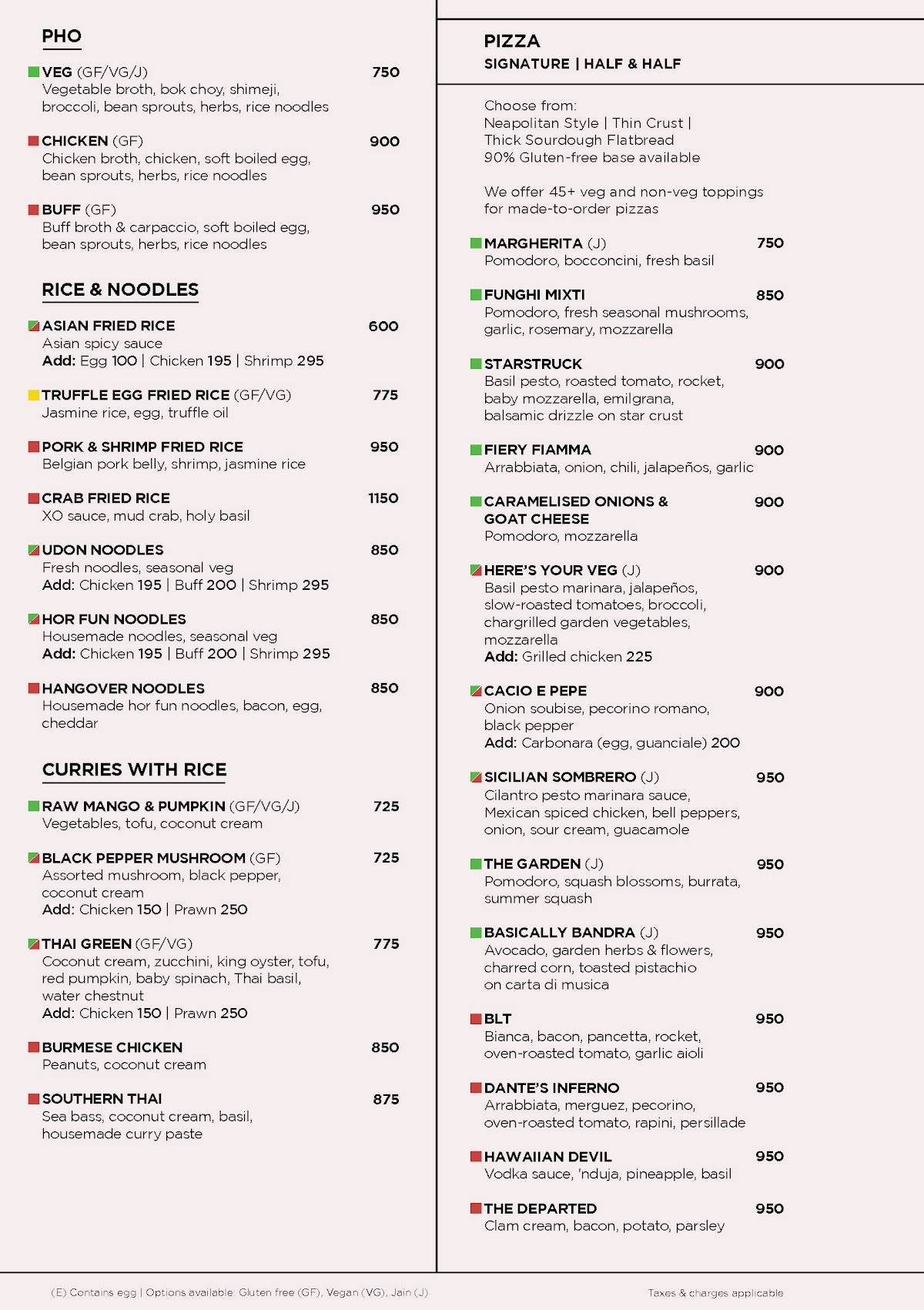 Menu at Mag St. Select Lower Parel, Mumbai, Lobby