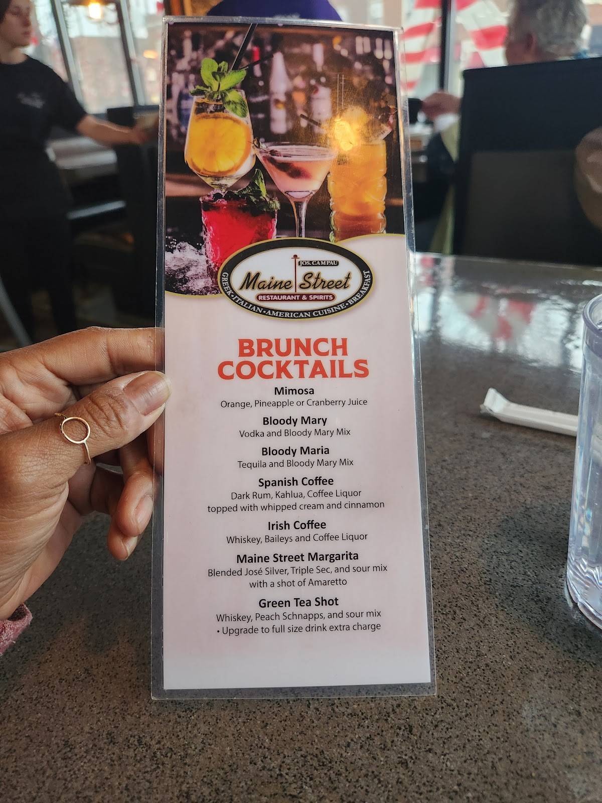 Menu at Maine Street Restaurant, Hamtramck