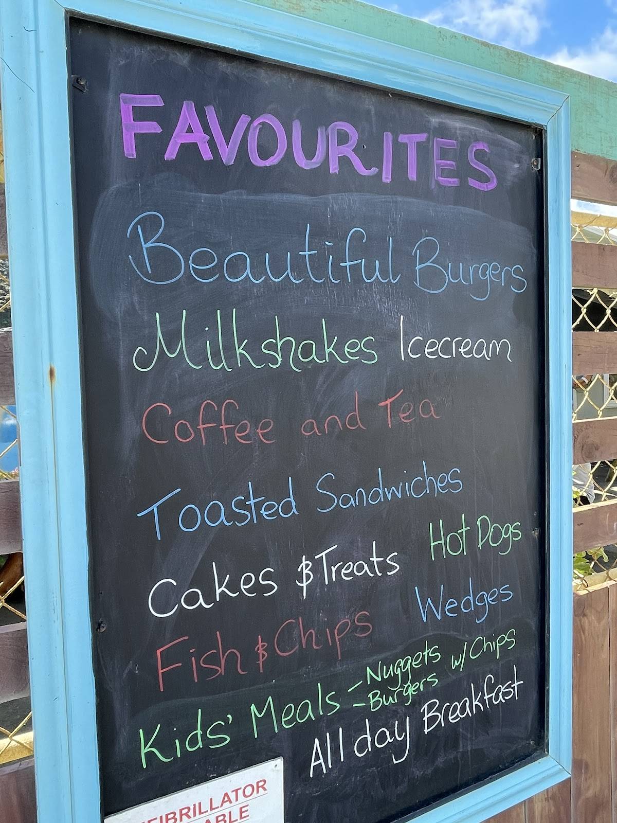 Menu at Makara Beach WhareKai cafe, Wellington, Makara Rd