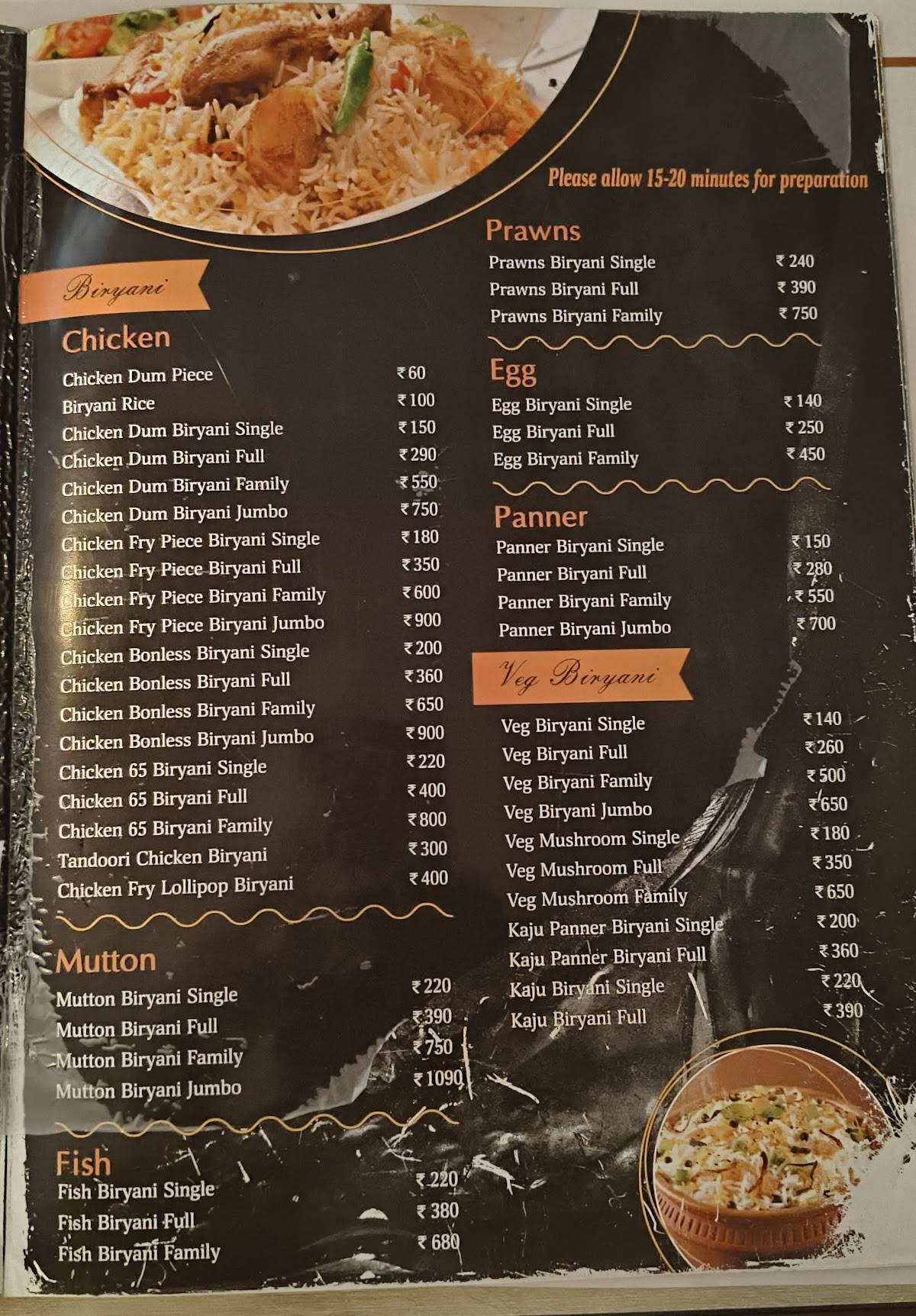 Menu at Mana Restaurant, India, Shop No 1