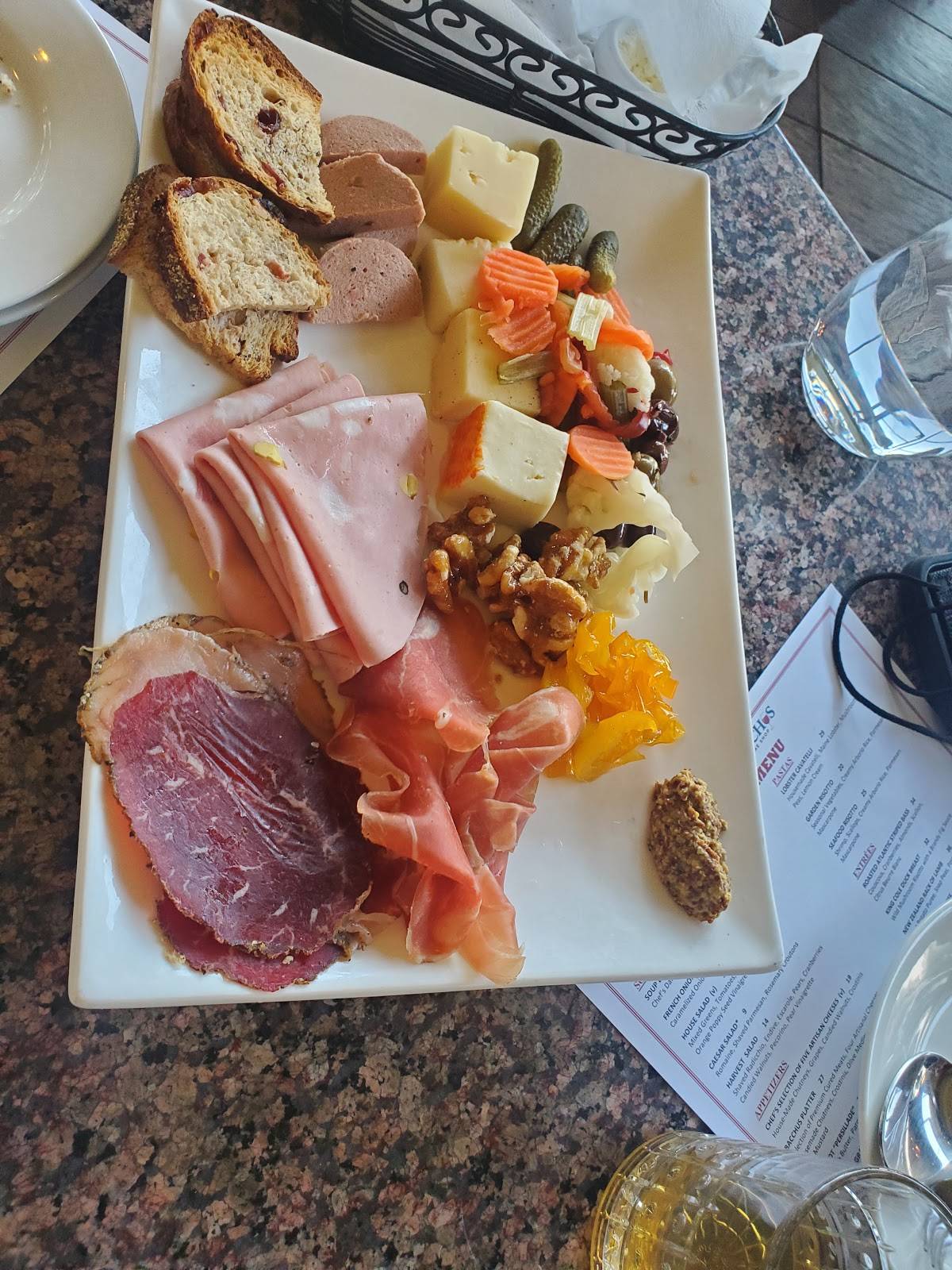 Menu at Marché Bacchus pub & bar, Las Vegas