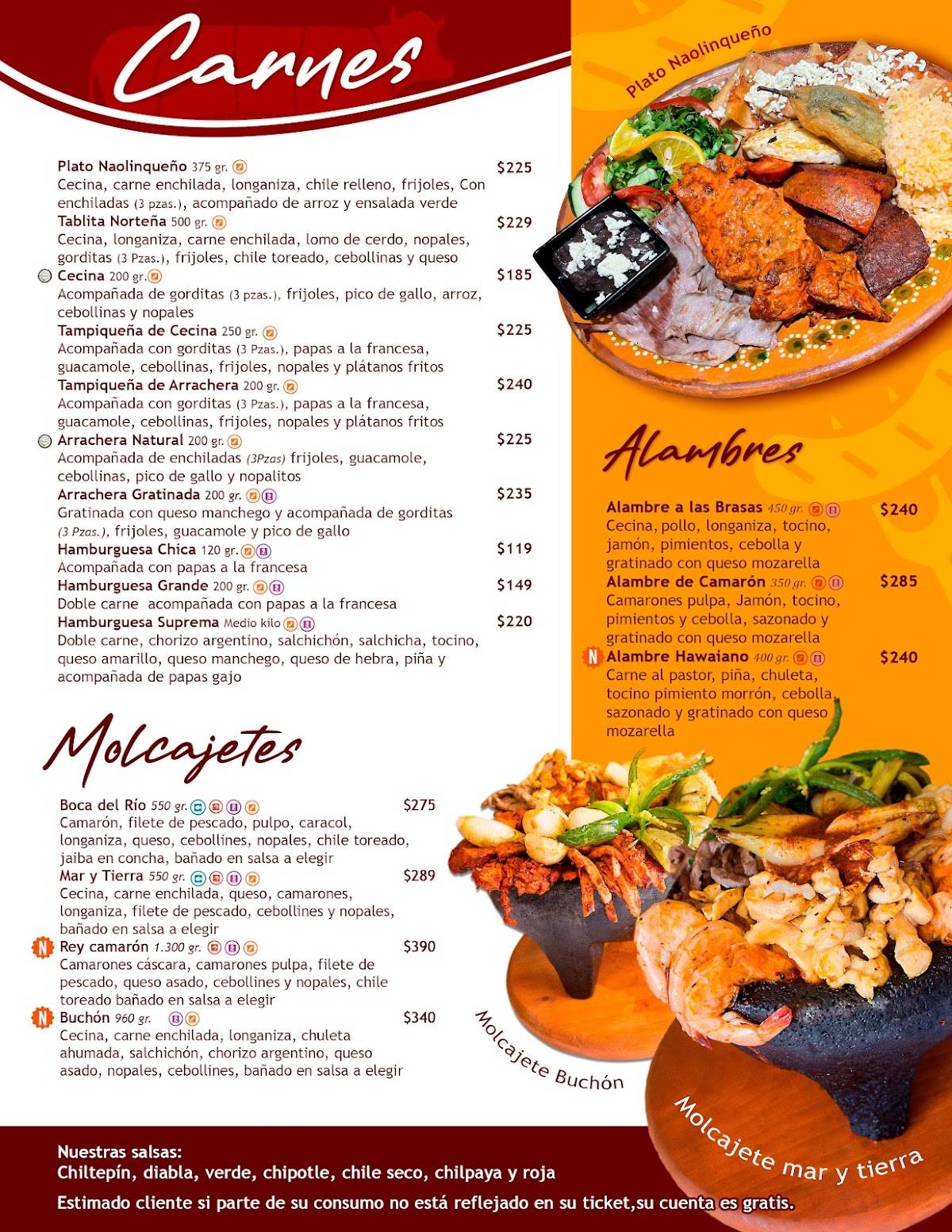 Carta del restaurante Mariscos Boca Del Río, Xalapa Enríquez, Tepic 47