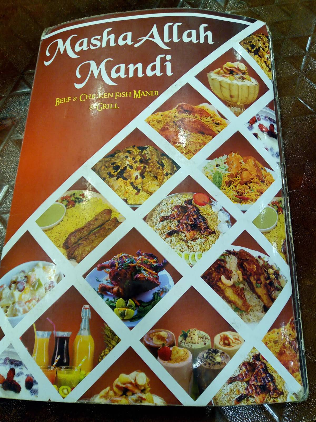 Menu at MORNING STAR MASHA ALLAH MANDI, Hyderabad, 17 - 3 - 126