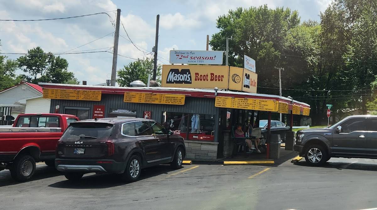 Menu at Mason's Root Beer Drive In restaurant, Washington