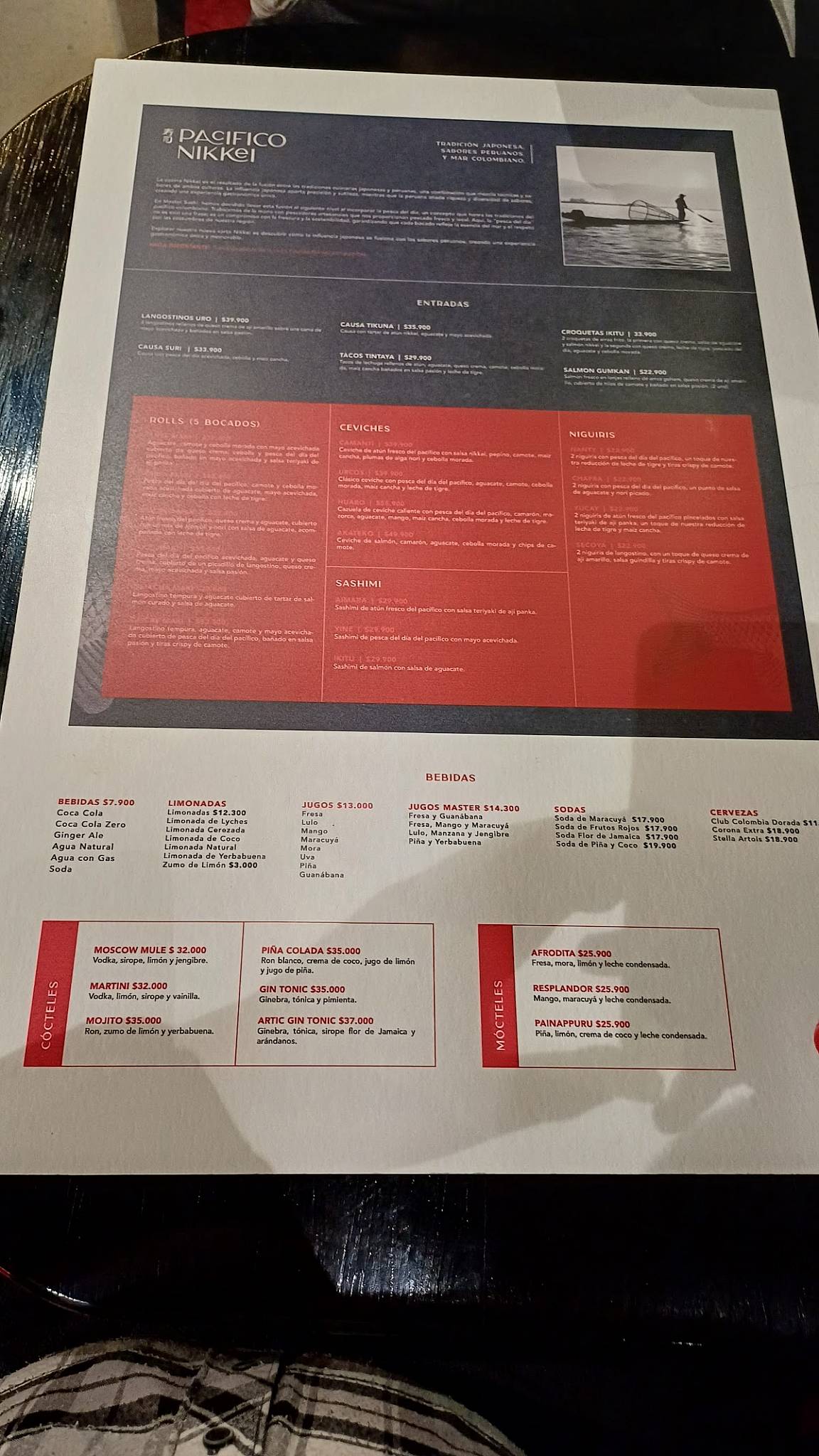 Menu at Master Sushi Parque La Colina restaurant, Bogotá