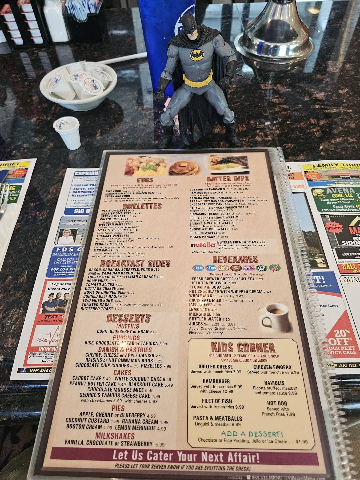 Menu at Maurice River Diner restaurant, Maurice River, NJ-47