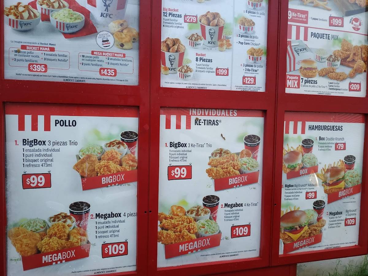 Carta del restaurante KFC, Merida, C. 50 145