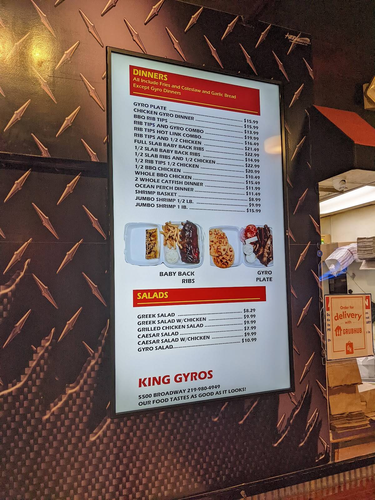 Menu at King Gyro Merrillville restaurant, Merrillville