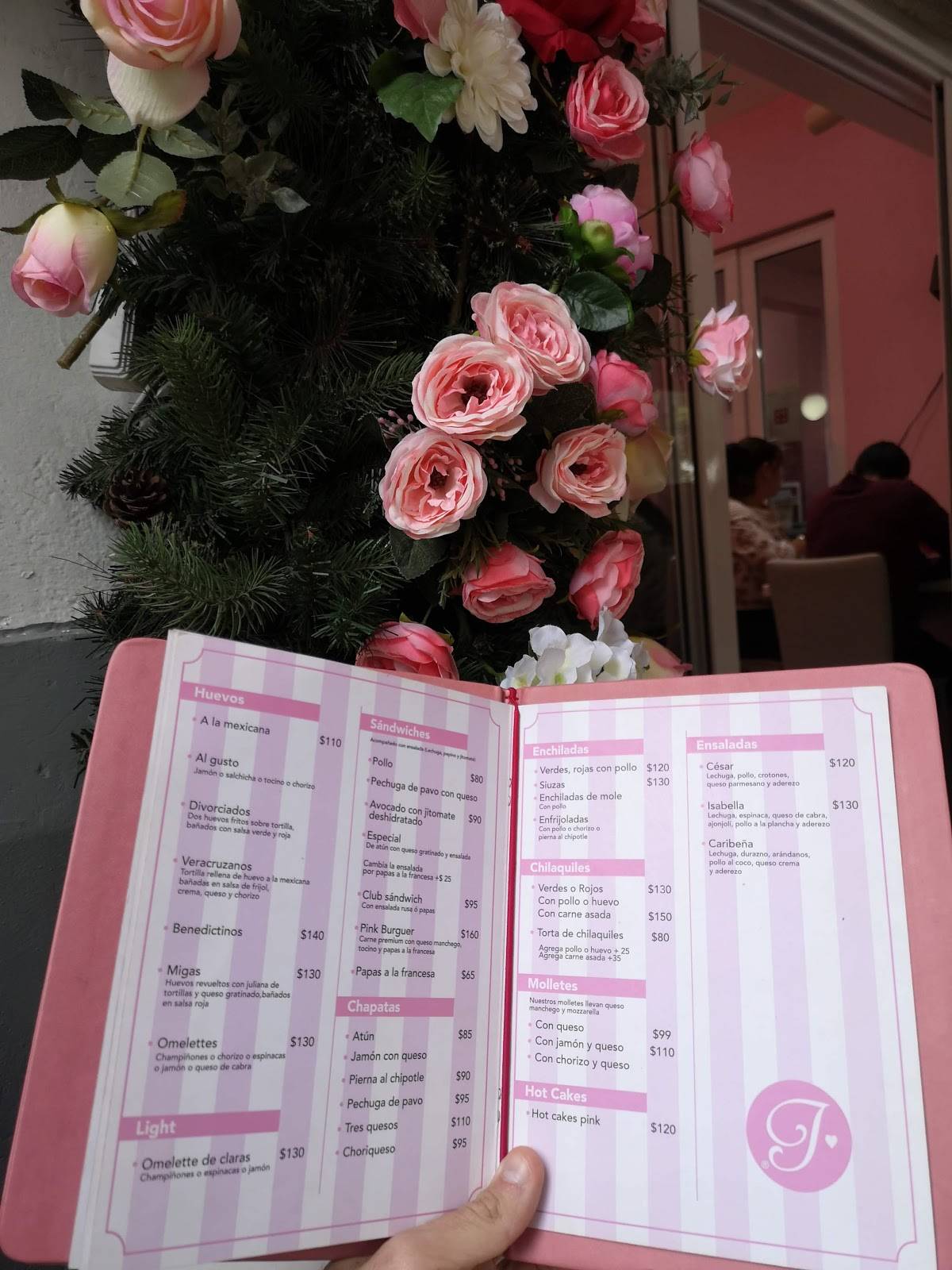 Carta de Isabella Café Roma, Ciudad de México, Calle de Durango 330