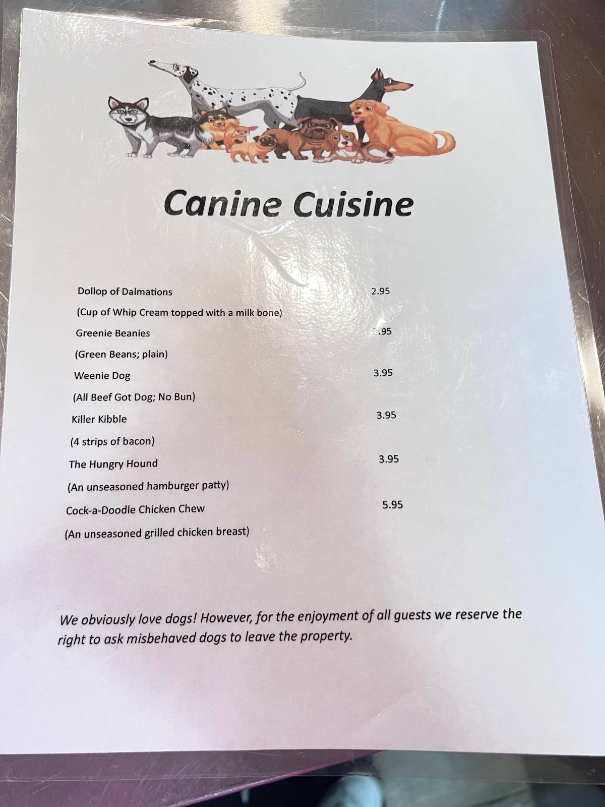 Menu at Michael’s Pub & Patio, New Bern