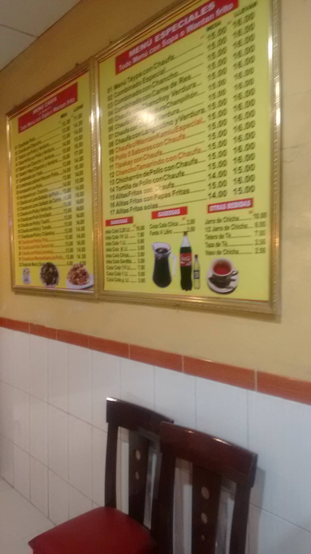 Carta del restaurante Mil Sabores, Piura, Calle Junin 713 Piura Calle ...