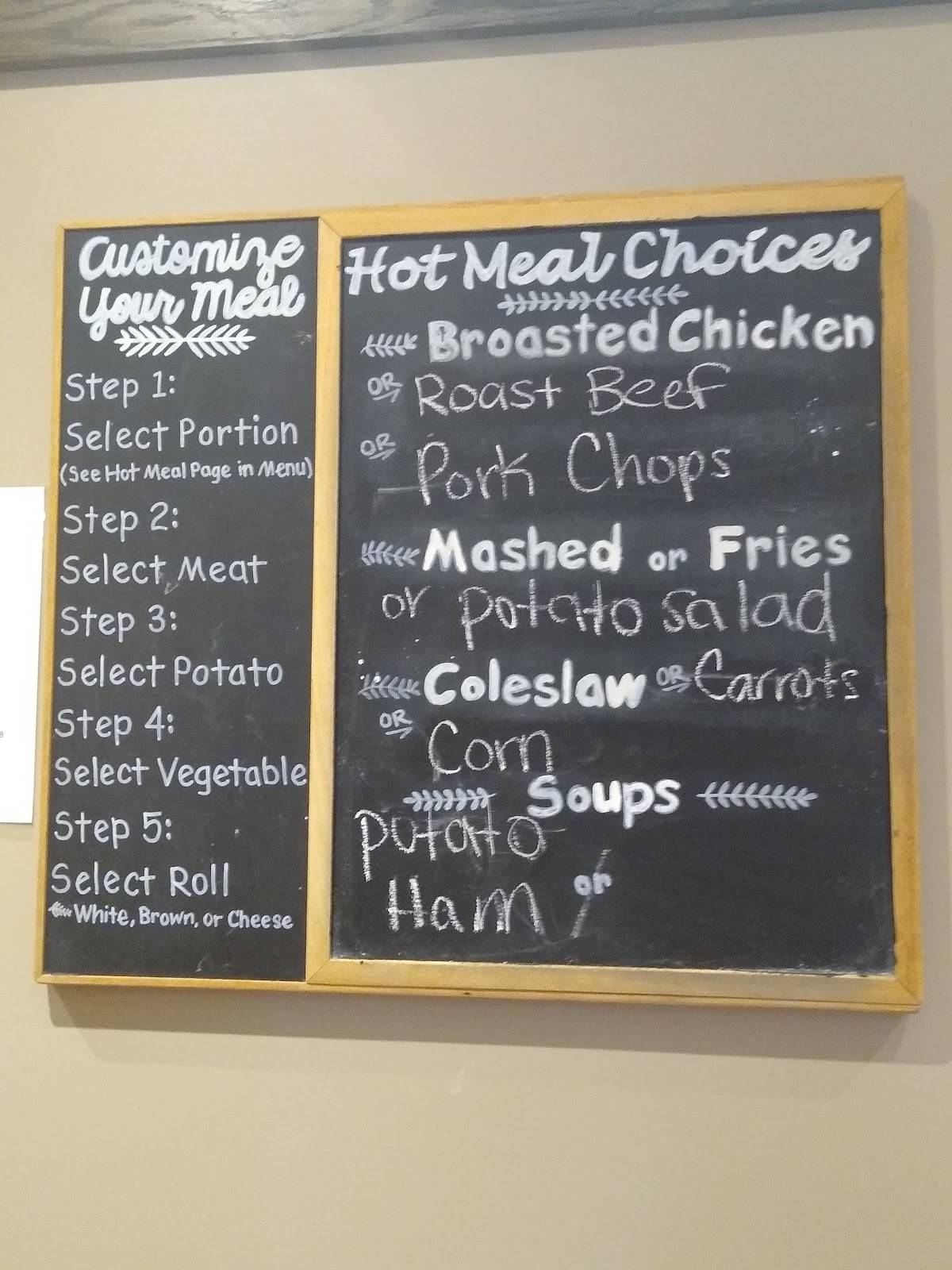 Menu at Anna Mae's Bakery & Restaurant, Millbank
