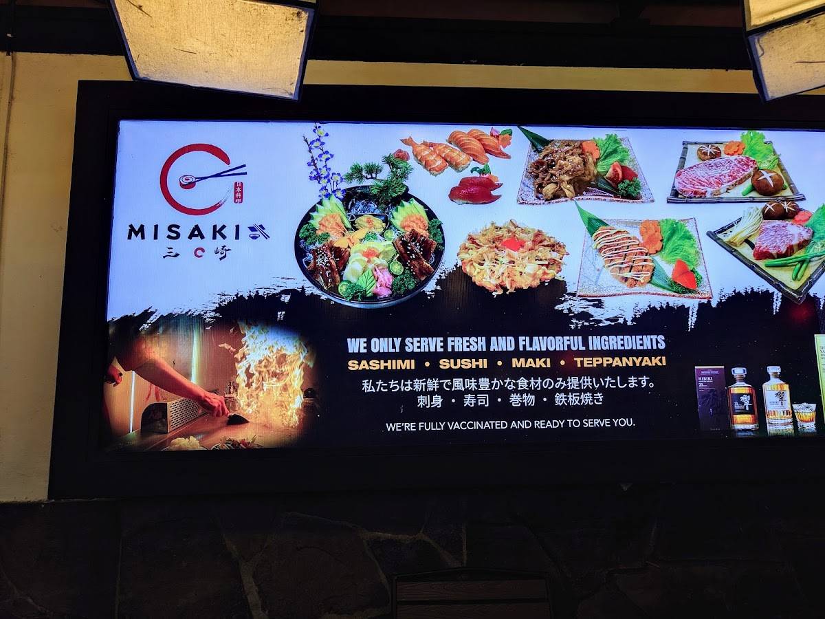 Menu at Misaki Bistro restaurant, Makati