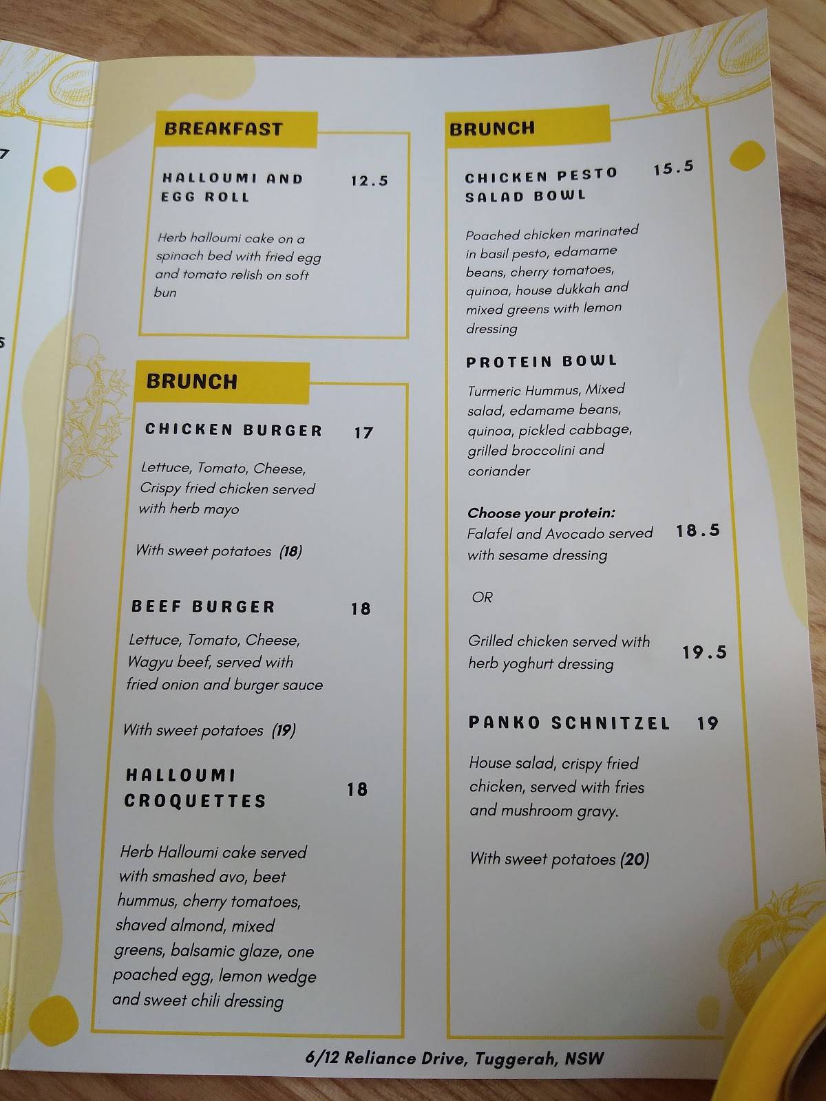 Menu at Moka Pot Tuggerah cafe, Tuggerah