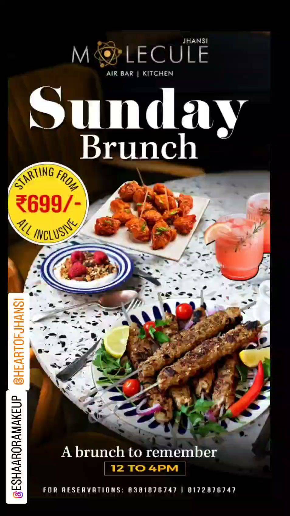 Menu at Molecule Air Bar Kitchen, Jhansi